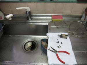 TOTO TKJ31UFXの内部カートリッジ交換修理 | 工事例ブログ | 名古屋市南区の水道局指定水道工事店 名水工業所